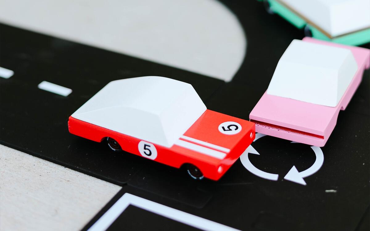Candylab Cars Wooden Red Racing Car 5 – Playoffside.com