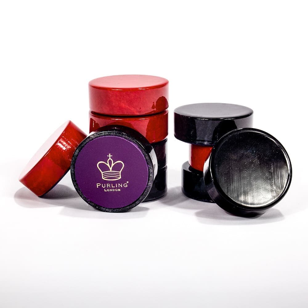 Buy Purling London Stone Checkers Red & Black with Maple/Poplar Board ...