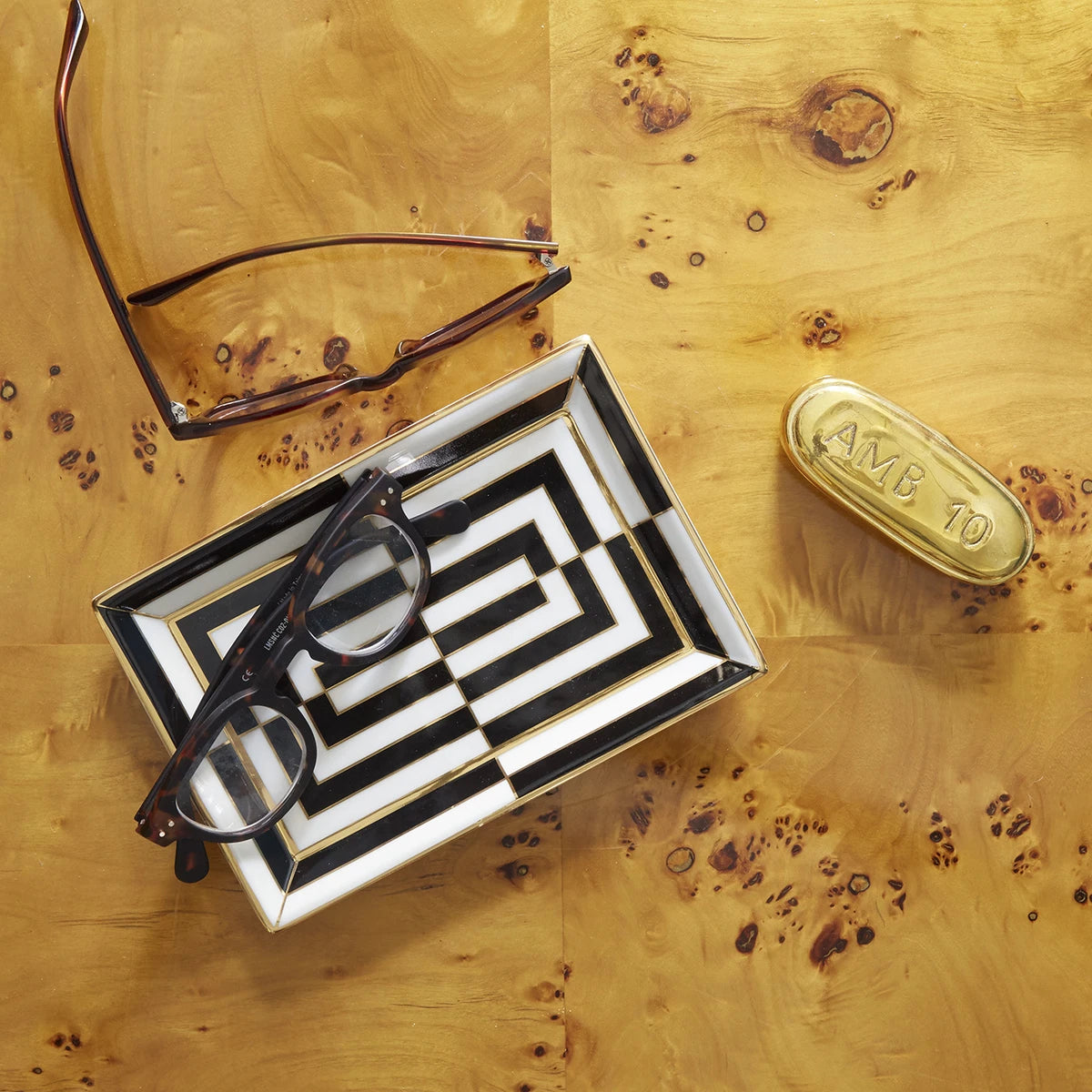 Op Art Rectangle Luxury Tray to Decorate your Interior or Gift ...