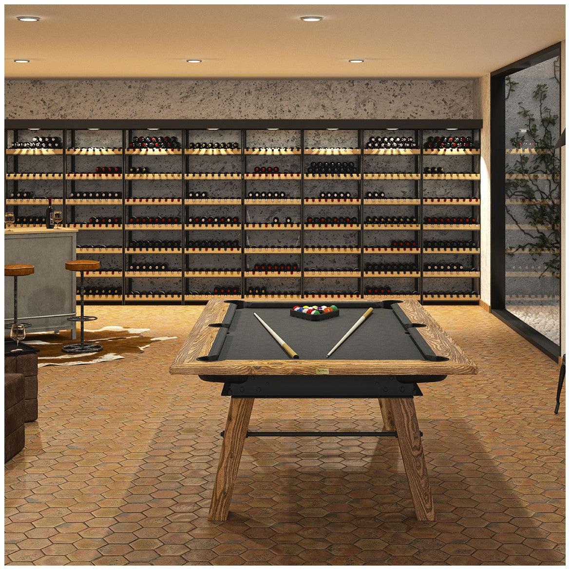Interior Design Pool Table for Cottage, Chalet and Industrial Style ...