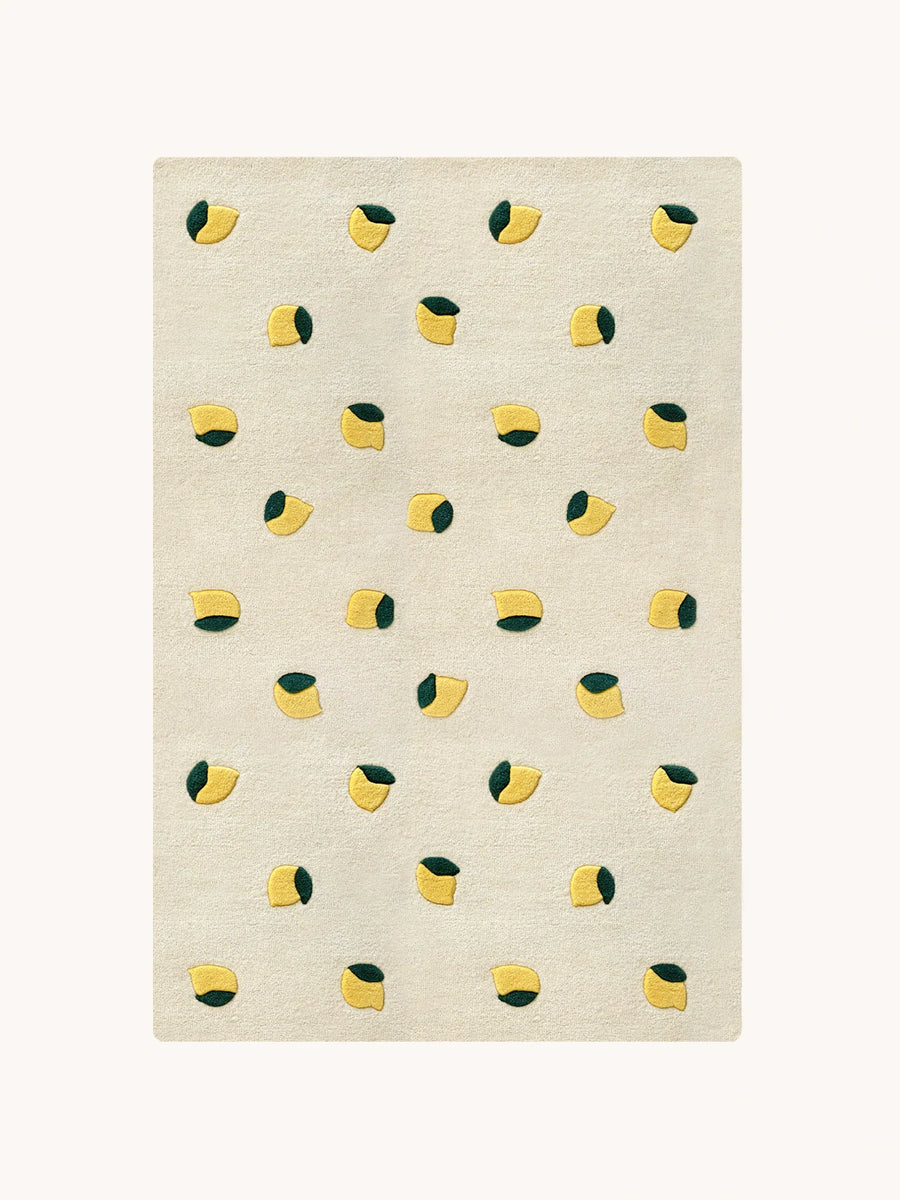 Lemon Rug For Kids' Bedroom by Maison Deux 100% Wool – Playoffside.com