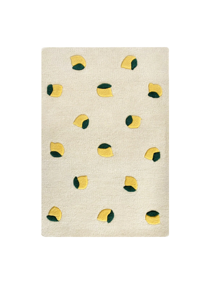 Lemon Rug For Kids' Bedroom by Maison Deux 100% Wool – Playoffside.com