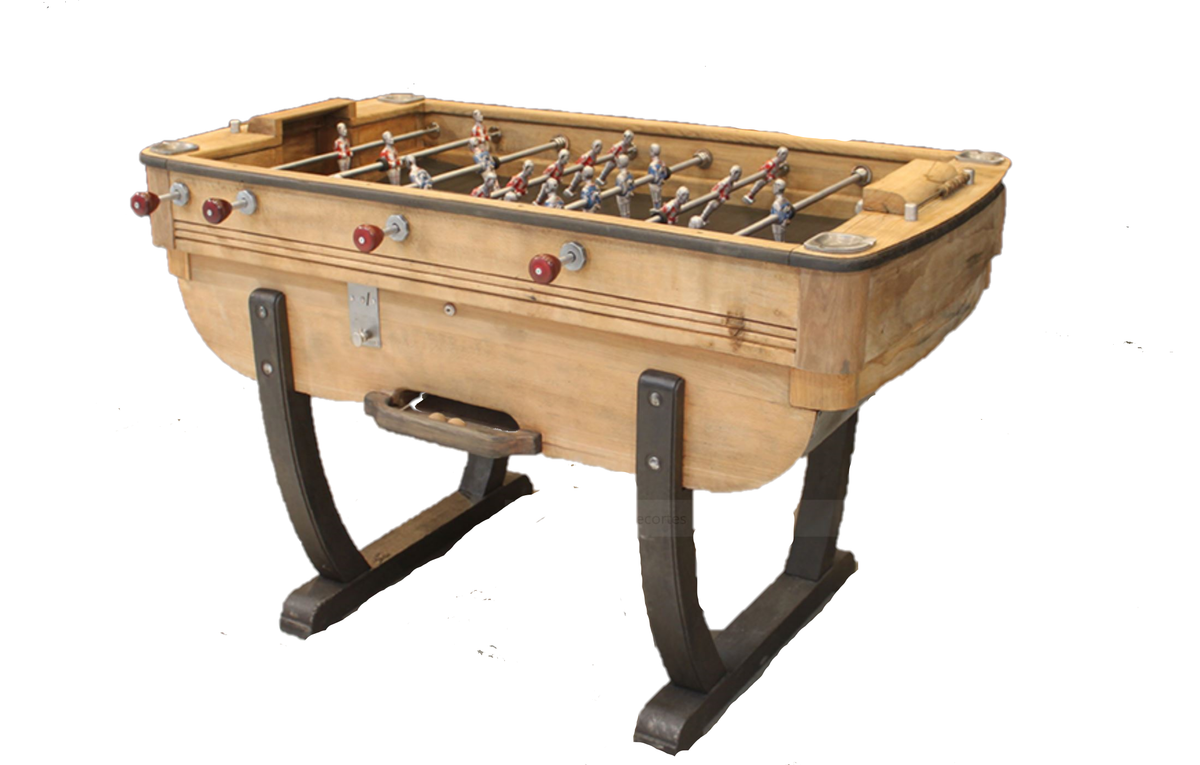 Solid Oak Wooden Foosball Table Vintage Design – Playoffside.com